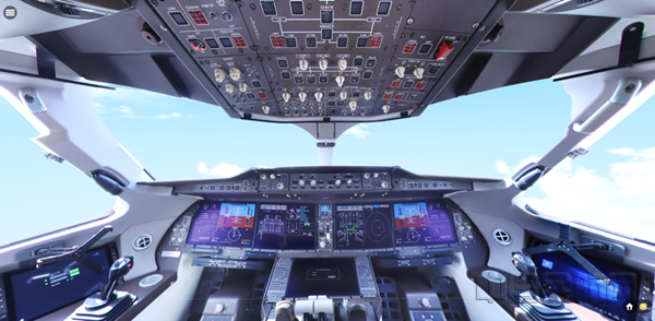 访问东航APP 裸眼VR体验C919机舱-中国民航网